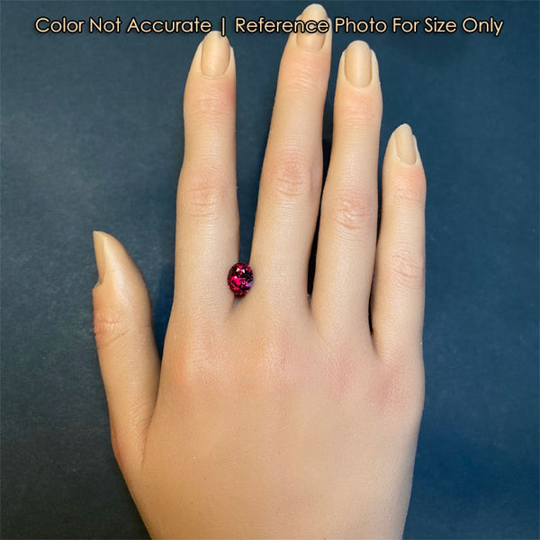 Oval Cut Garnet 3.04 Carats - Moriartys Gem Art