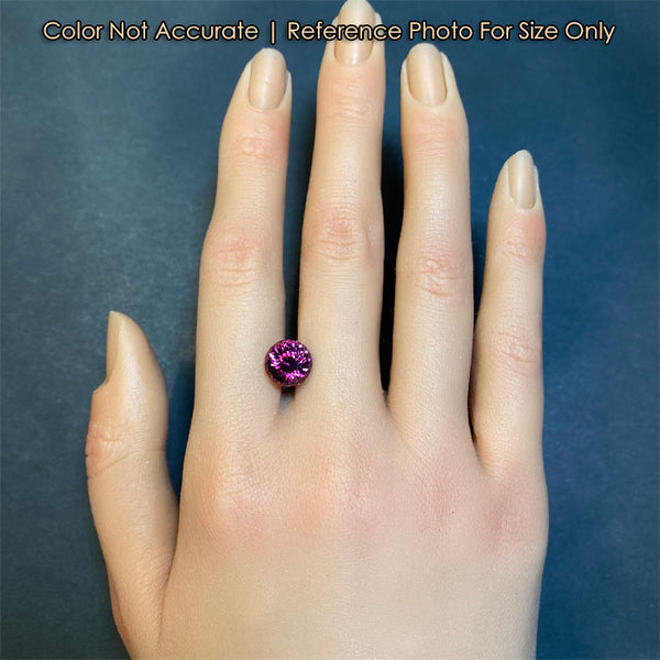 Round Portuguese Cut Garnet 5.48 Carats - Moriartys Gem Art