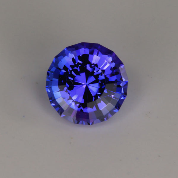 Tanzanite Finely Cut Round Brilliant 1.38 Carats - Moriartys Gem Art