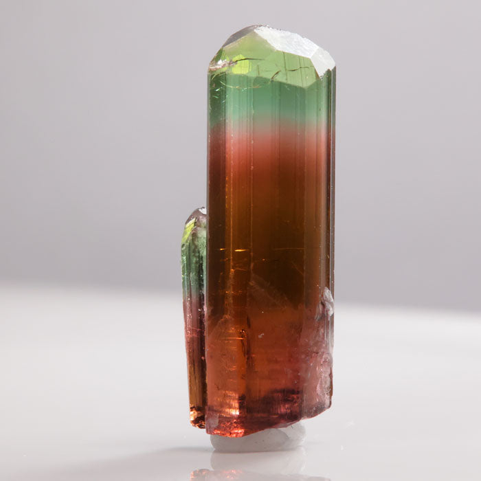 Natural Tri-Color Double Tourmaline Crystal 23.34ct - Moriartys Gem Art