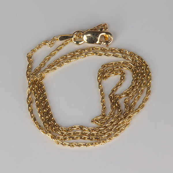 14K Yellow Gold Wheat Chain 19" - Moriartys Gem Art