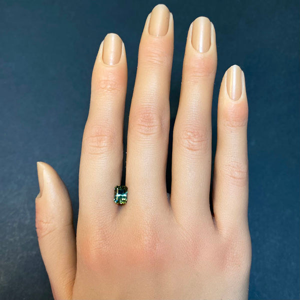 Barion Style Emerald Cut Fancy Tanzanite 1.61 Carats - Moriartys Gem Art