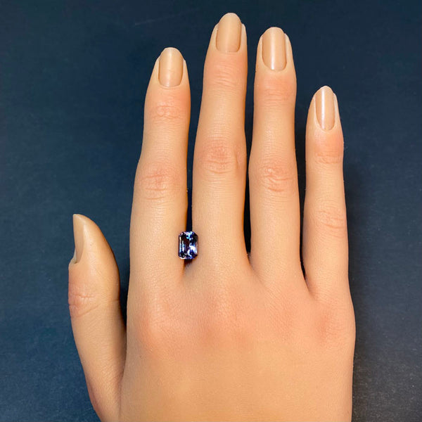 Barion Style Emerald Cut Fancy *Mermaid* Tanzanite 2.19 Carats ...