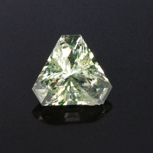 Green Triangle Cut Hyalite Opal Gemstone 1.20 Carats