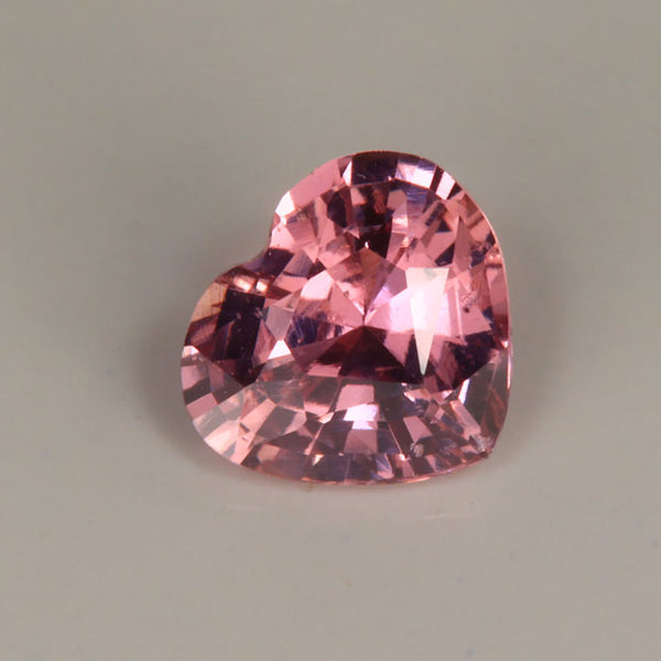 Peach Heart Shaped Sapphire Gemstone 1.65 Carats - Moriartys Gem Art