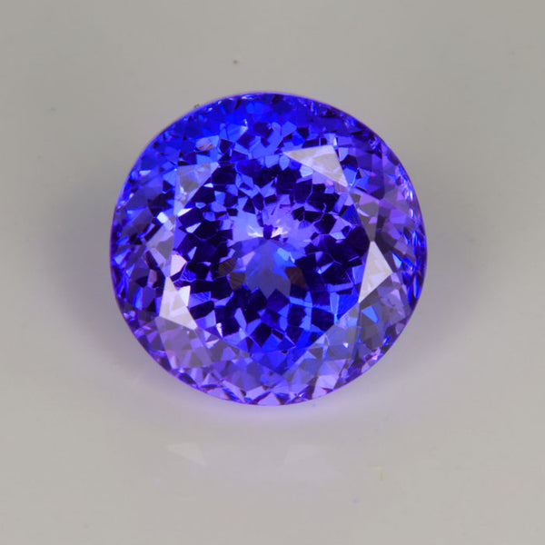 Hidden Gem #1 | Blue Violet Round Brilliant Tanzanite Gemstone 7.78ct ...