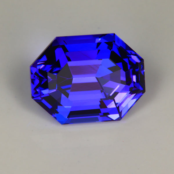 ON HOLD K Blue Violet Emerald Cut Tanzanite Gemstone 6.83cts ...