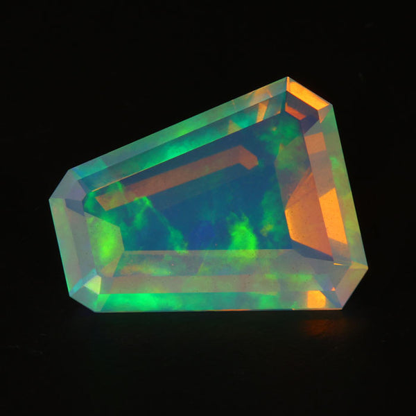 Faceted Shield Welo Opal Gemstone 12.52 Carats - Moriartys Gem Art